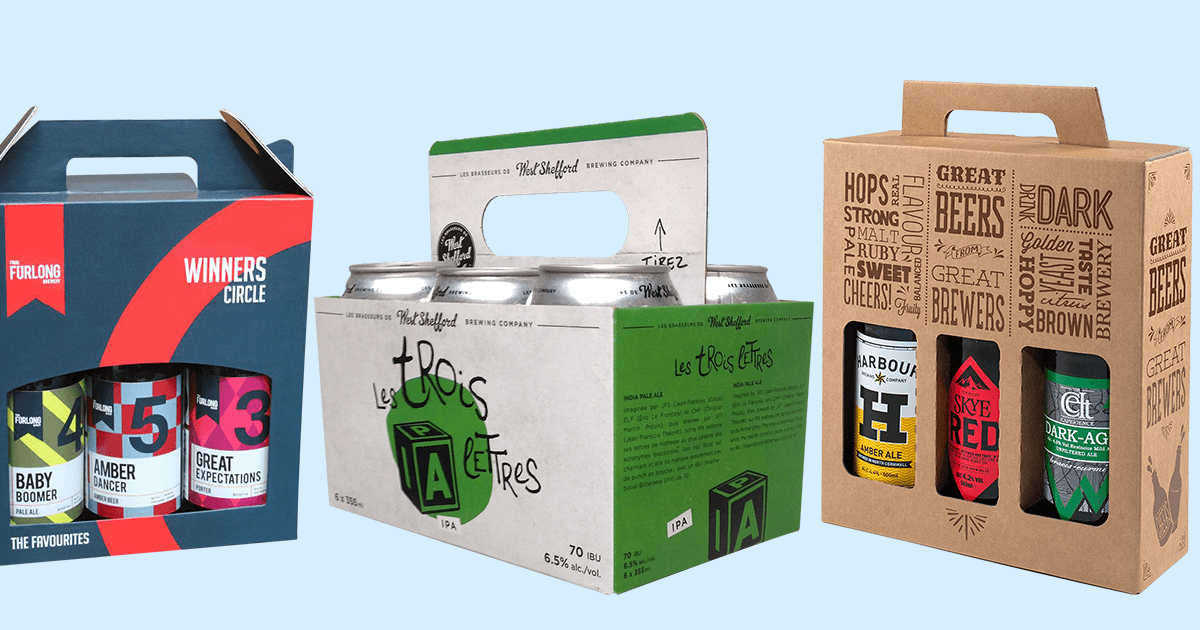 Beer Carriers & Tote Boxes — AnyCustomBox