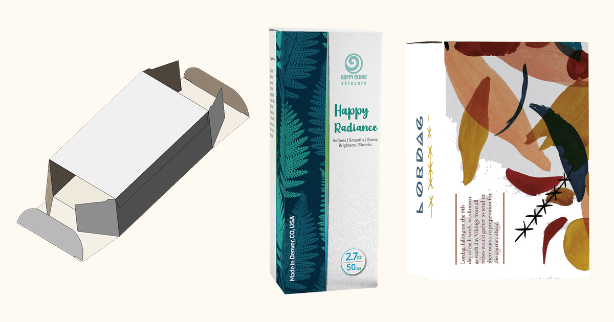 Straight Tuck End Boxes (STE) — AnyCustomBox